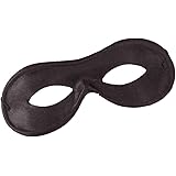 Amazon.com: Forum Novelties Black Half Mask with Ties - Masked Bandit ...