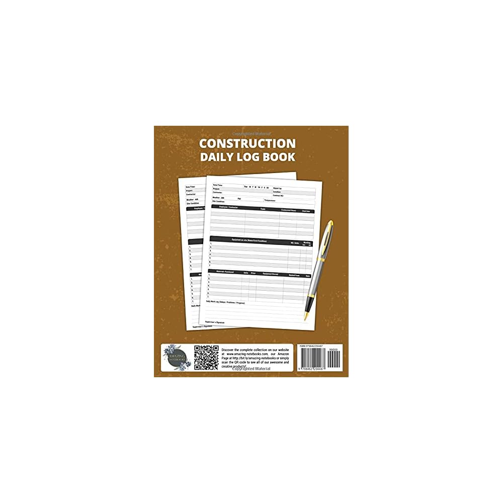 Buy Construction Daily Log Book Complete Jobsite Project Management buy-construction-daily-log-book-complete-jobsite-project-management