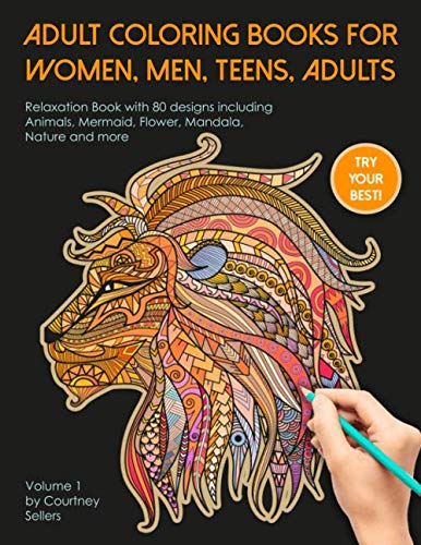 Amazon.com: Adult Coloring Books for Women, Men, Teens, Adults ...