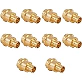 Amazon.com: (Pack of 10) EFIELD 3/4 inch Copper Press X 1/2 inch PEX Crimp Coupling Copper ...