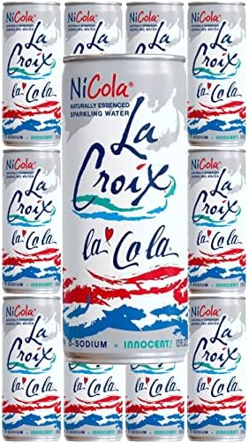 La Croix La Cola Naturally Essenced Flavored Sparkling Water, 12oz Can (Pack of 12, Total of 144 ...