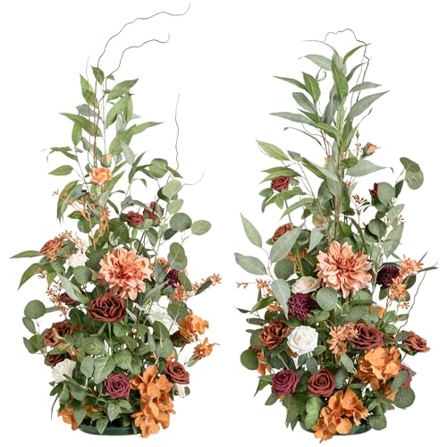 Ling's Moment 41" Tall Fall Free Standing Artificial Flowers ...