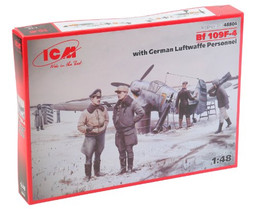 Buy ICM Models BF 109F-4 with Luftwaffe Personnel Model Kit Online at ...
