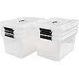 Amazon.com - Joyeen 18 Liters Storage box with lid, Clear Plastic ...
