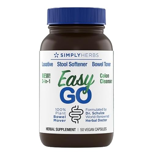 Simply Herbs Easy Go Bowel Mover - Adult Cleansing Supplement for Colon ...