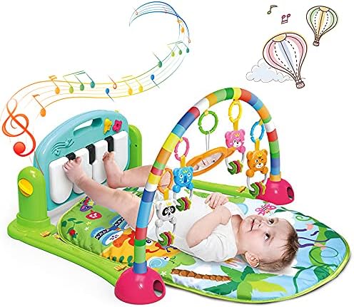 سعر Play Mat Activity Gym for Baby, Maydolly Baby Game Pad Fitness Rack ...