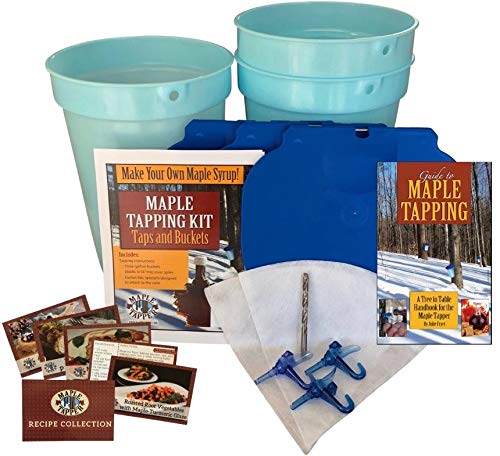 Deluxe Maple Tree Tapping Kit (3) Taps with Hooks (3) 3 Gallon Sap ...