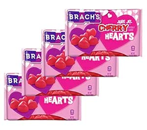 Amazon.com : Brachs Jube Jel Cherry Hearts Valentines Day Jelly Candy ...