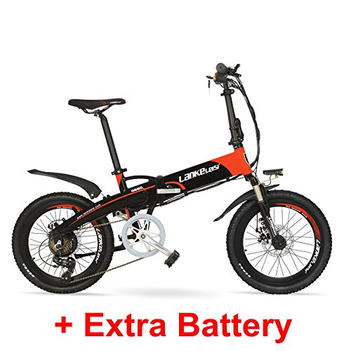 Buy LANKELEISI G660 48V 10Ah Hidden Battery 20" Pedal Assist Folding ...