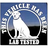 Amazon.com: This Vehicle Has Been Lab Tested Vinyl Window Decal ...