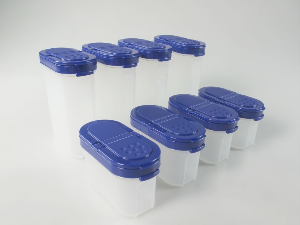 TUPPERWARE Gewürz-Riesen 270 ml (4) Gewürzbehälter+ Gewürz-Zwerge 120 ...