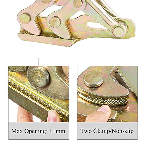 YJINGRUI Cable Wire Rope Grip Puller Pulling Tightening Tool Galvanized ...