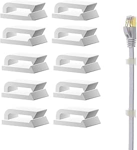 Amazon.com: Ethernet Cable Clips Adhesive, Wire Clips Holder, Self ...