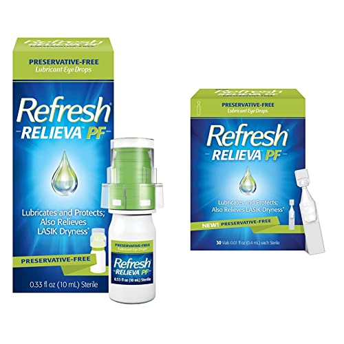 Refresh Relieva Preservative-Free Lubricant Eye Drops (0.33 Fl Oz ...