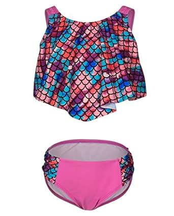 Amazon.com: iDrawl Kids Bikini Ruffle Two Piece Swimwear: Clothing