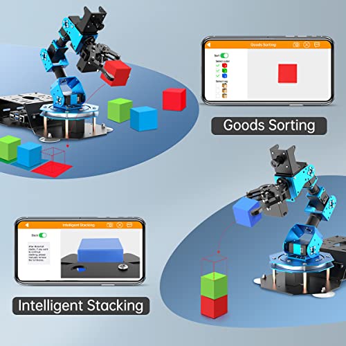HIWONDER Raspberry Pi 6DOF Robot Arm Kit AI Vision Programming Robot ROS Open Source 4 Version ...