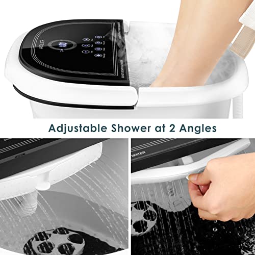 Foot Spa Bath Massager with Heat and Jets, Feet Soak Tub with Motorized ...