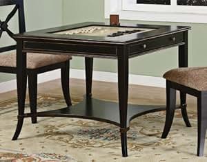 Amazon.com: Powell Masterpiece Antique Black Game Table with Game ...