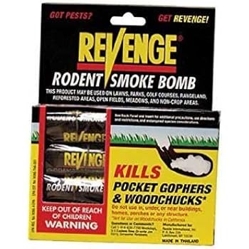 Amazon.com : Revenge Rodent Smoke Bombs (8-pack) Kills Rats Moles ...