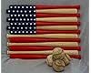Amazon.com: Baseball bat American Flag made out of 18 inch bats: Handmade