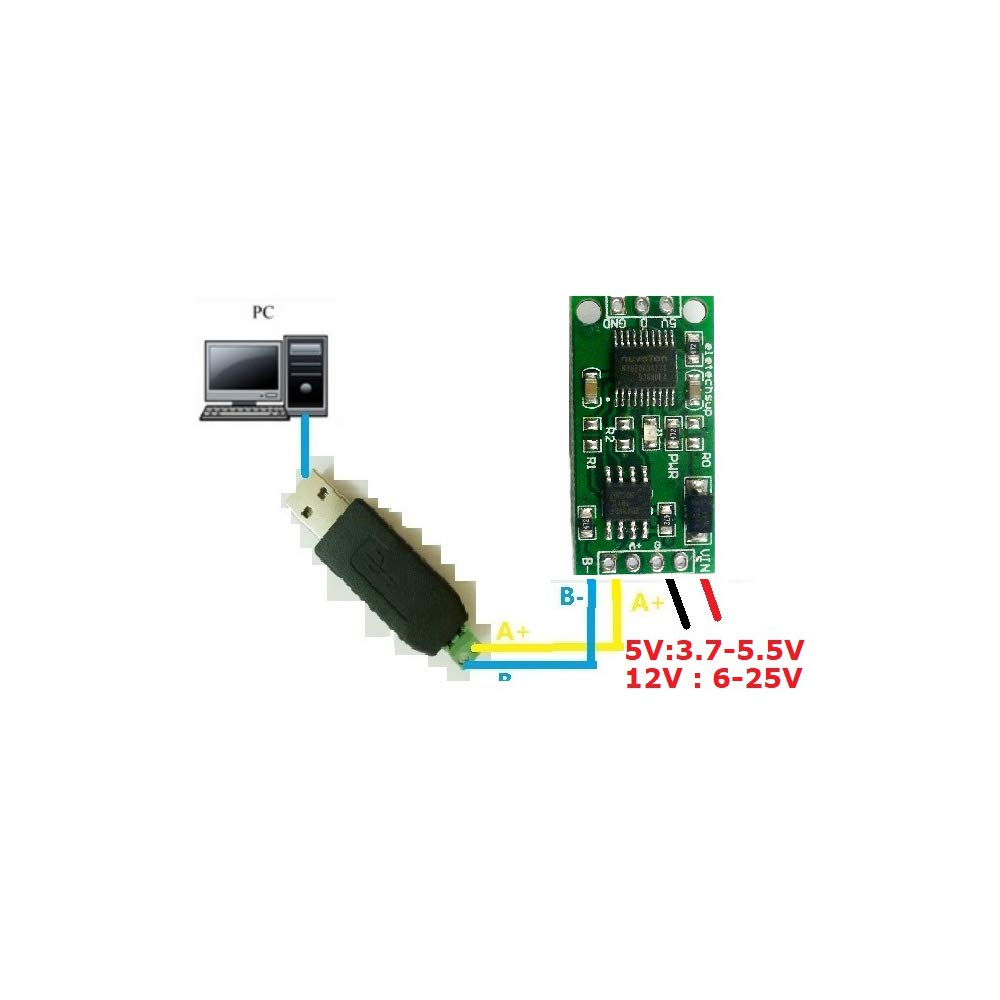 Mua Taidacent RS485 TTL DS18B20 Temperature Sensor Modbus RTU Programmable Serial Port Remote ...