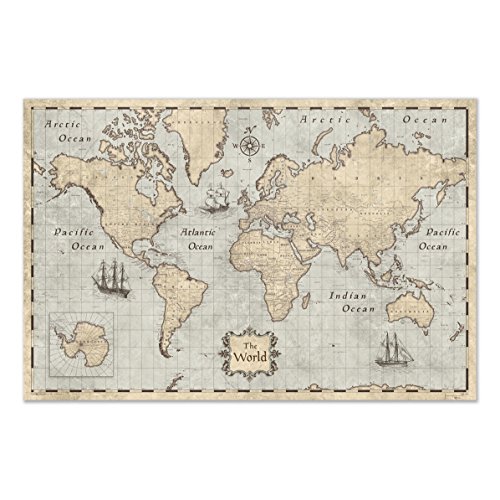 Conquest Maps Maps Of The World Poster Beautiful For Home | Desertcart ...
