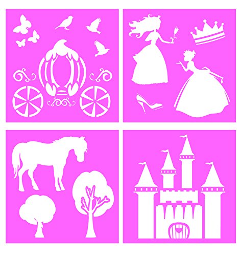 Buy Auto Vynamics - STENCIL-PRINCESSSET01-20 - Detailed Fairy Tale ...