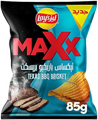 Lays Maxx, Texas BBQ Flavor Potato Chips,85g, Yellow price in Saudi ...