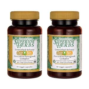 Amazon.com: Swanson Controlled Release Curqfen Curcumin/Fenugreek ...