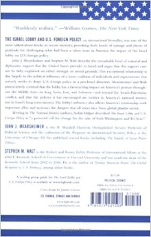 The Israel Lobby and U.S. Foreign Policy: John J. Mearsheimer, Stephen ...