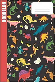 NOTEBOOK: Cute Dinosaurs Notebook For Kids | 110 Lined Pages | 6" x 9 ...