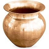 Amazon.com: Handmade Copper Hindu Puja Thali with Om Symbol and Gayatri ...