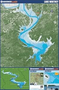 Amazon.com : Lake Whitney Paper Map : Fishing Charts And Maps : Sports ...