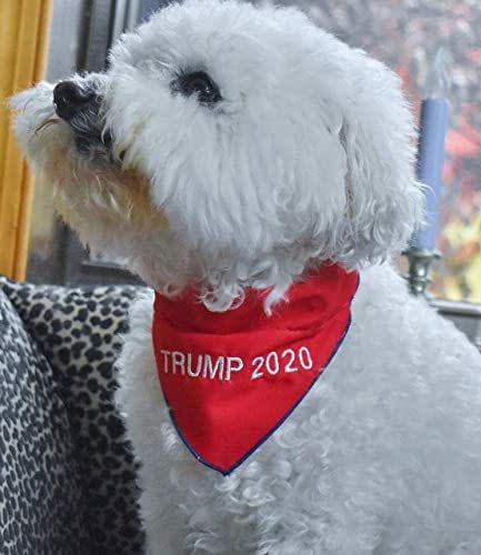 Amazon.com: Embroidered TRUMP 2024 or TRUMP 2020 or Dog or Cat BANDANA ...