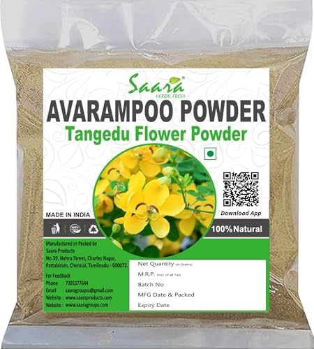Saara HERBAL FRESH Avarampoo Powder, Tangedu Flower, Tarwar, Avaram ...
