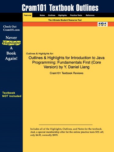 Outlines & Highlights for Introduction to Java Programming ...