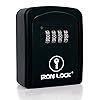 Iron Lock® Wall Mount Key Lock Box with 4-Digit Combination, Resettable ...