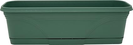 Amazon.com : Dynamic Design WB2412FE 24" Fern Rolled Rim Window Boxes ...