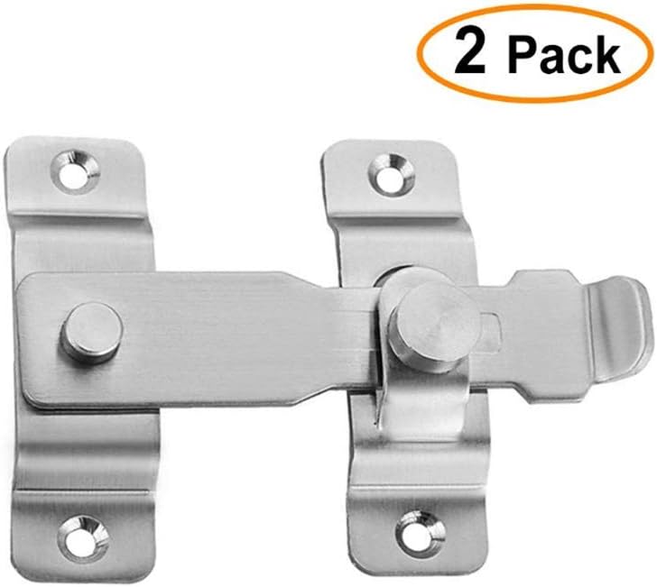 Amazon.com: 2 Piece Stainless Steel Gate Latches,Barn Shed Latch Lock ...