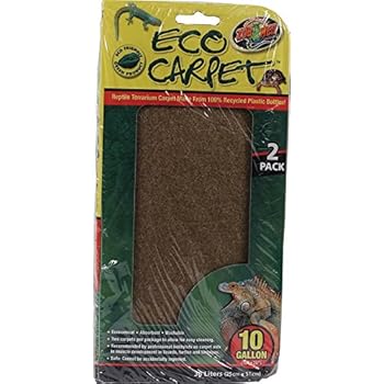 Amazon.com : Zoo Med Reptile Cage Carpet for 10 Gallon Tanks, 20 x 10 ...