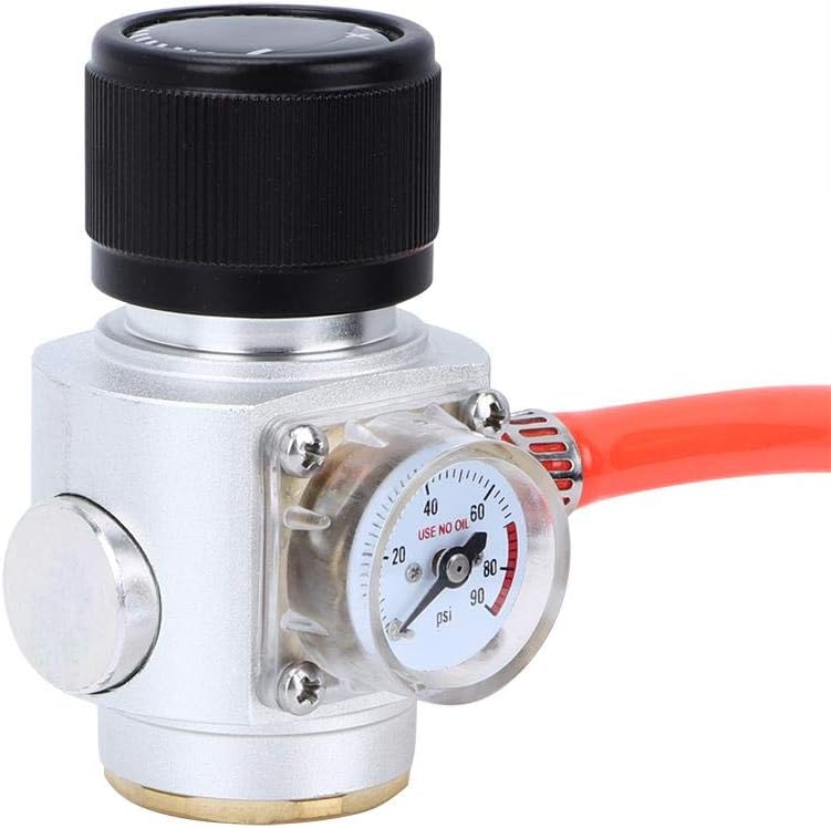 Duokon CO2 Mini Gas Regulator 5/16in Gas Line Assembly Quick Connector ...