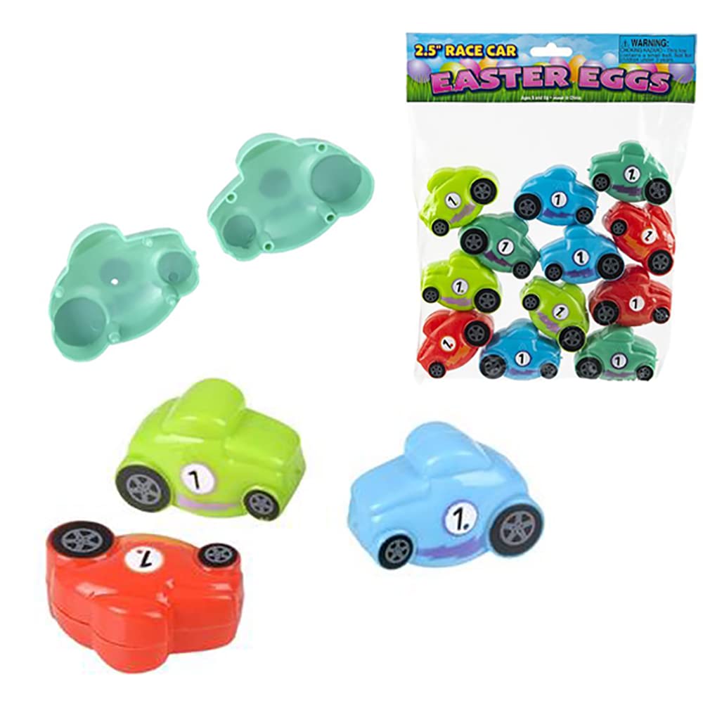 The Dreidel Company Race Car Plastic Easter Eggs, Fillable Easter Eggs ...