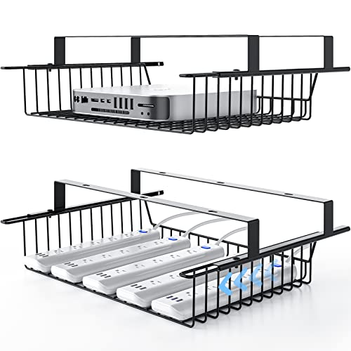 Under Desk Storage Shelf 1 Pack - Metal Under Desk Drawer Slide Out ...