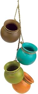 Amazon.com: Gifts & Decor Dangling Mini Ceramic Pot Set : Home & Kitchen