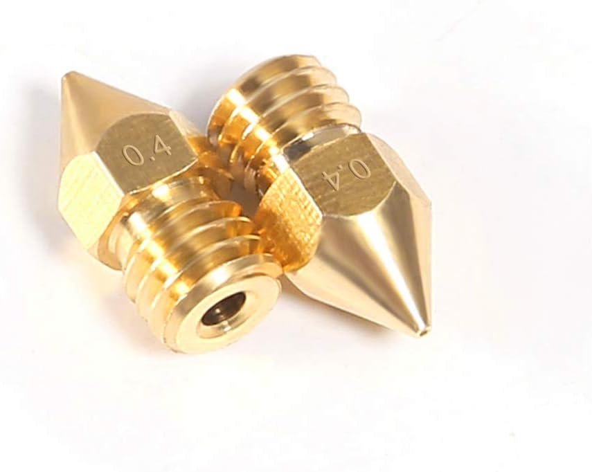 YIXISI 3D Printer Nozzles 0.4mm, Brass Print Head 20 PCS Extruder ...