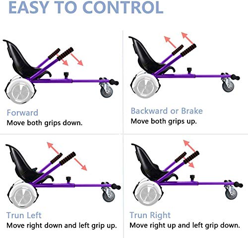 Hoverboard Go Kart Seat Attachment, Hover Go Kart Buggy, Conversion Kit ...