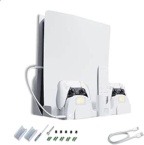 Amazon.com: NexiGo PS5 Accessories Wall Mount with DualSense Charging ...