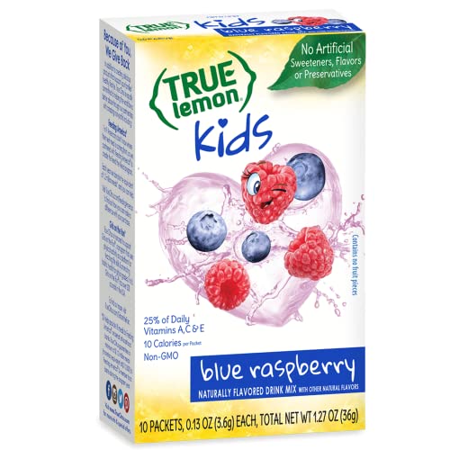 True Lemon Kids Blue Raspberry - Hydration for Kids - No Preservatives ...