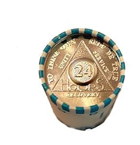 Amazon.com: 25 AA Tokens 1 Roll of the 24 Hour Aluminum Chips / Tokens ...