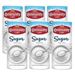 Amazon.com : Community Coffee Extra Fine Granulated Sugar, 16 Ounces ...
